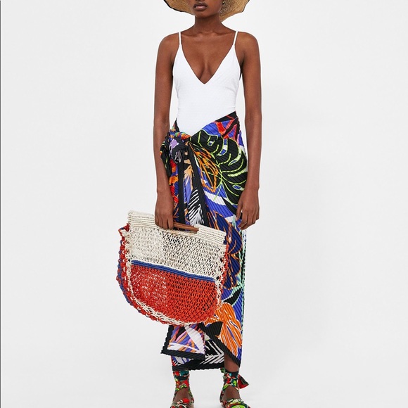 Zara | Swim | Nwt Zara White Dotted One Piece Bathing Suit | Poshmark